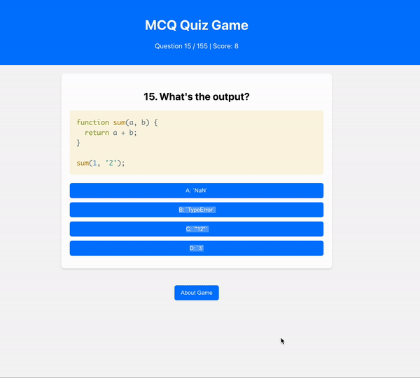 JavaScrip Quiz MCQ JavaScrip Quiz MCQ